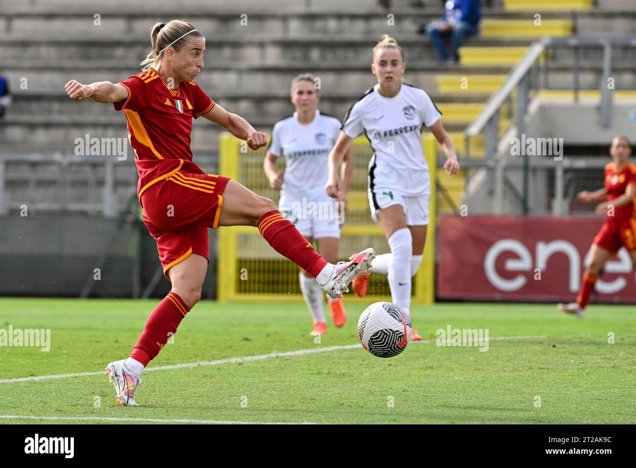 Rome, Italy. 18th Oct, 2023. Barbara Latorre of AS Roma scores the goal ...