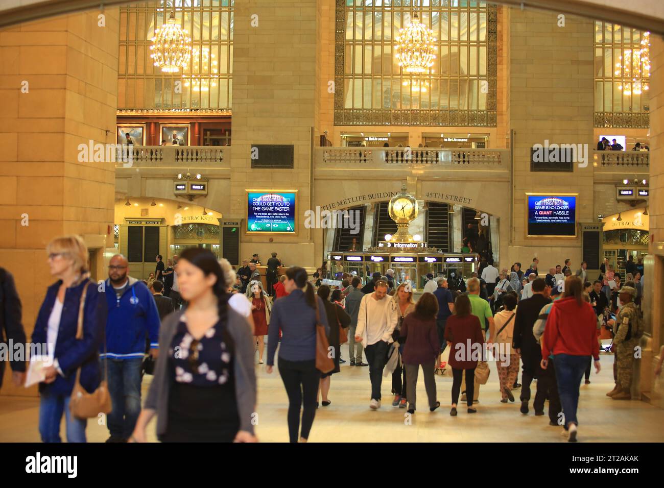 NEW YORK OCT 22:Grand Central Terminal Clock in New York on 22 Octorber ...
