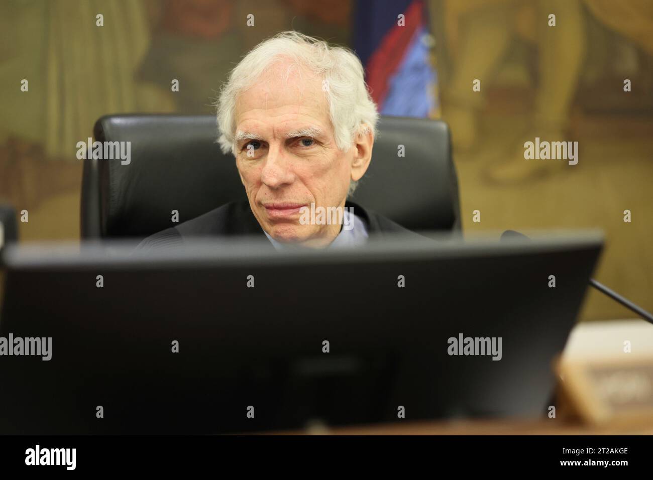 Judge Arthur F. Engoron presides over former President Donald Trump's ...