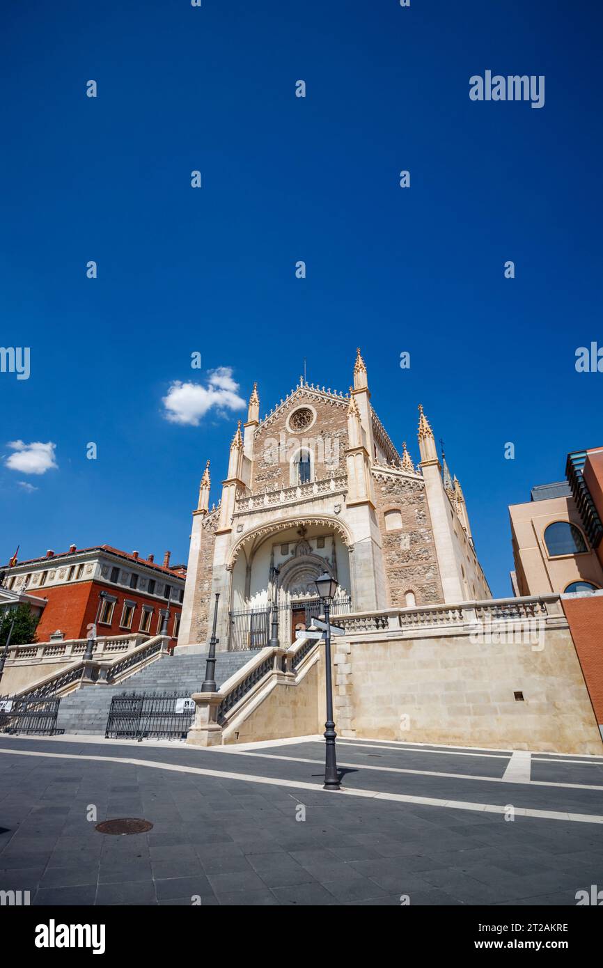 San Jeronimo Chapell in Madrid City Stock Photo - Alamy