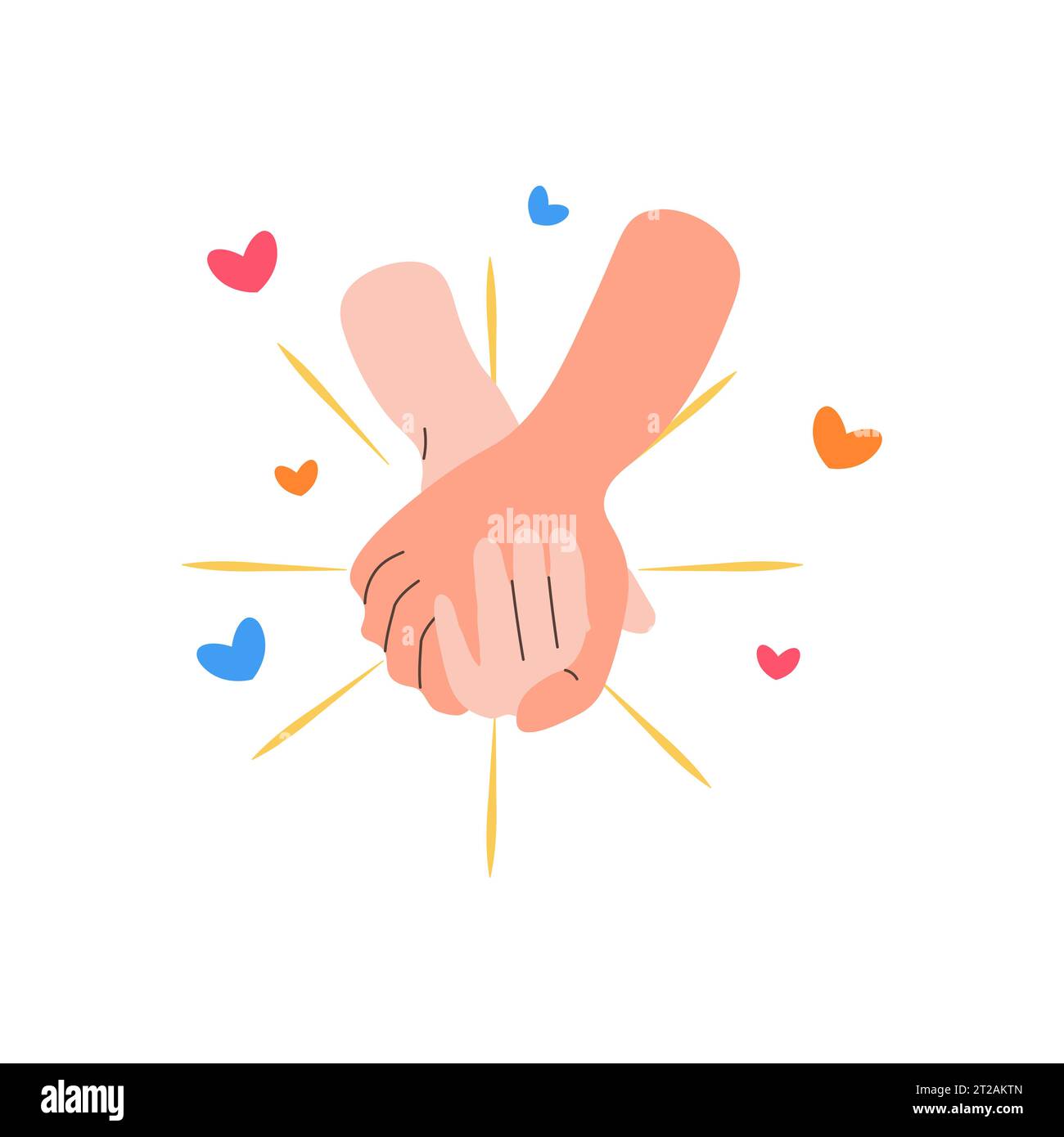 friends and friendship. hand holding hand, fist stickers, clipart ...