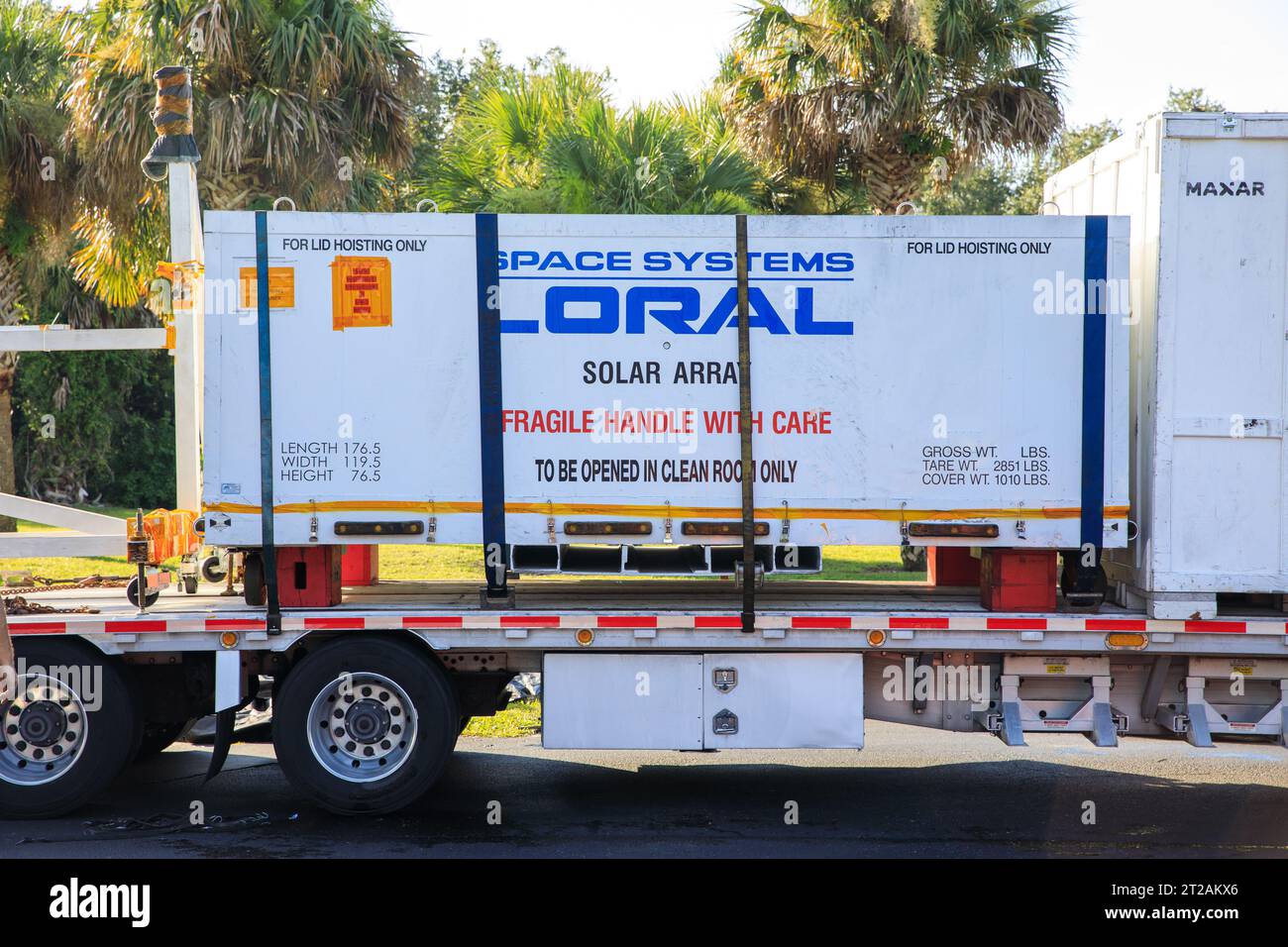 Psyche Solar Array Arrival and Offload. Twin solar arrays for NASA’s ...