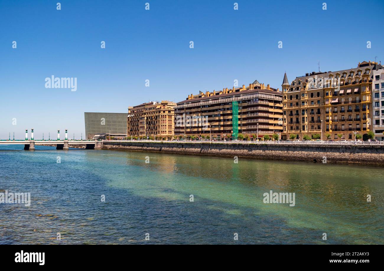 Typical architecture of San Sebastian City in Spain Stock Photo - Alamy