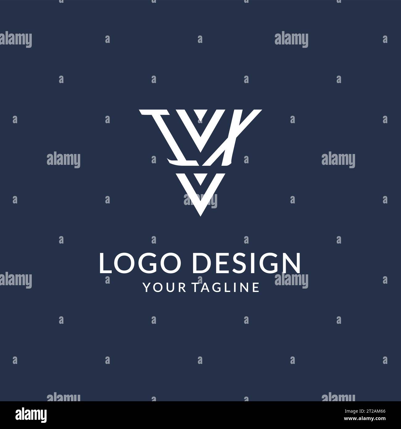 IX triangle monogram logo design ideas, creative initial letter logo ...