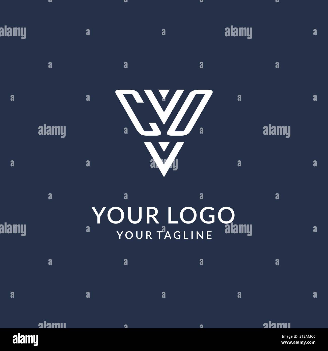CO triangle monogram logo design ideas, creative initial letter logo ...