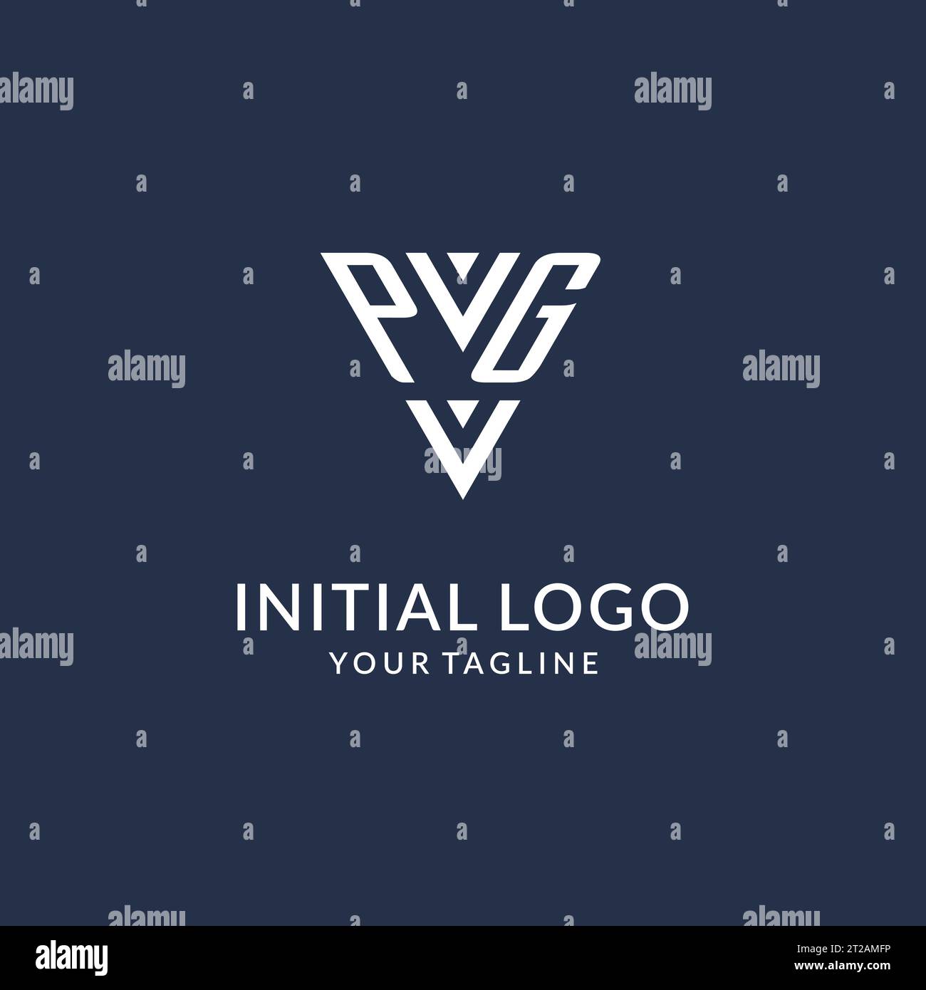 PG triangle monogram logo design ideas, creative initial letter logo ...
