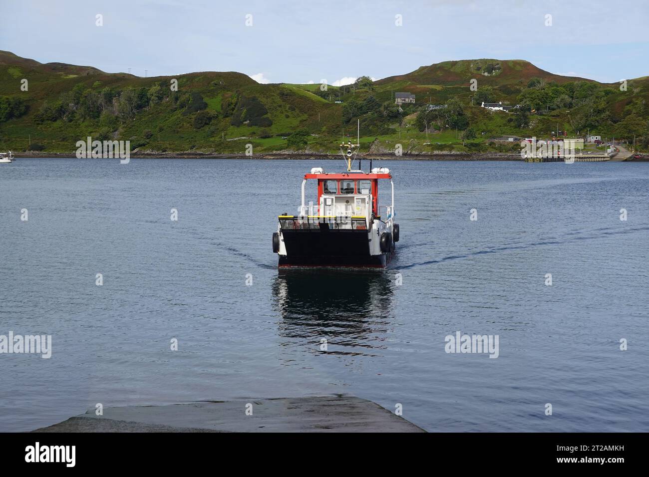 The Kerrera Ferry connecting Gallanach on the Scottish mainland to ...