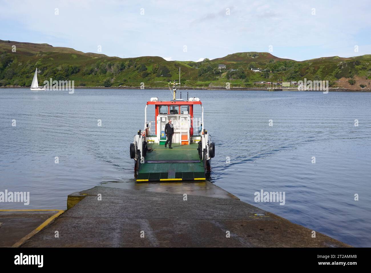 The Kerrera Ferry connecting Gallanach on the Scottish mainland to ...