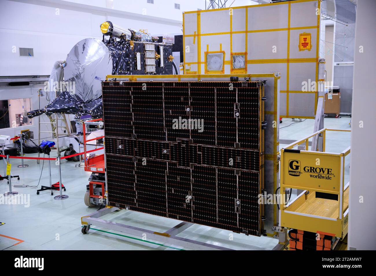 Psyche Solar Array Unboxing. Solar arrays for the agency’s Psyche ...