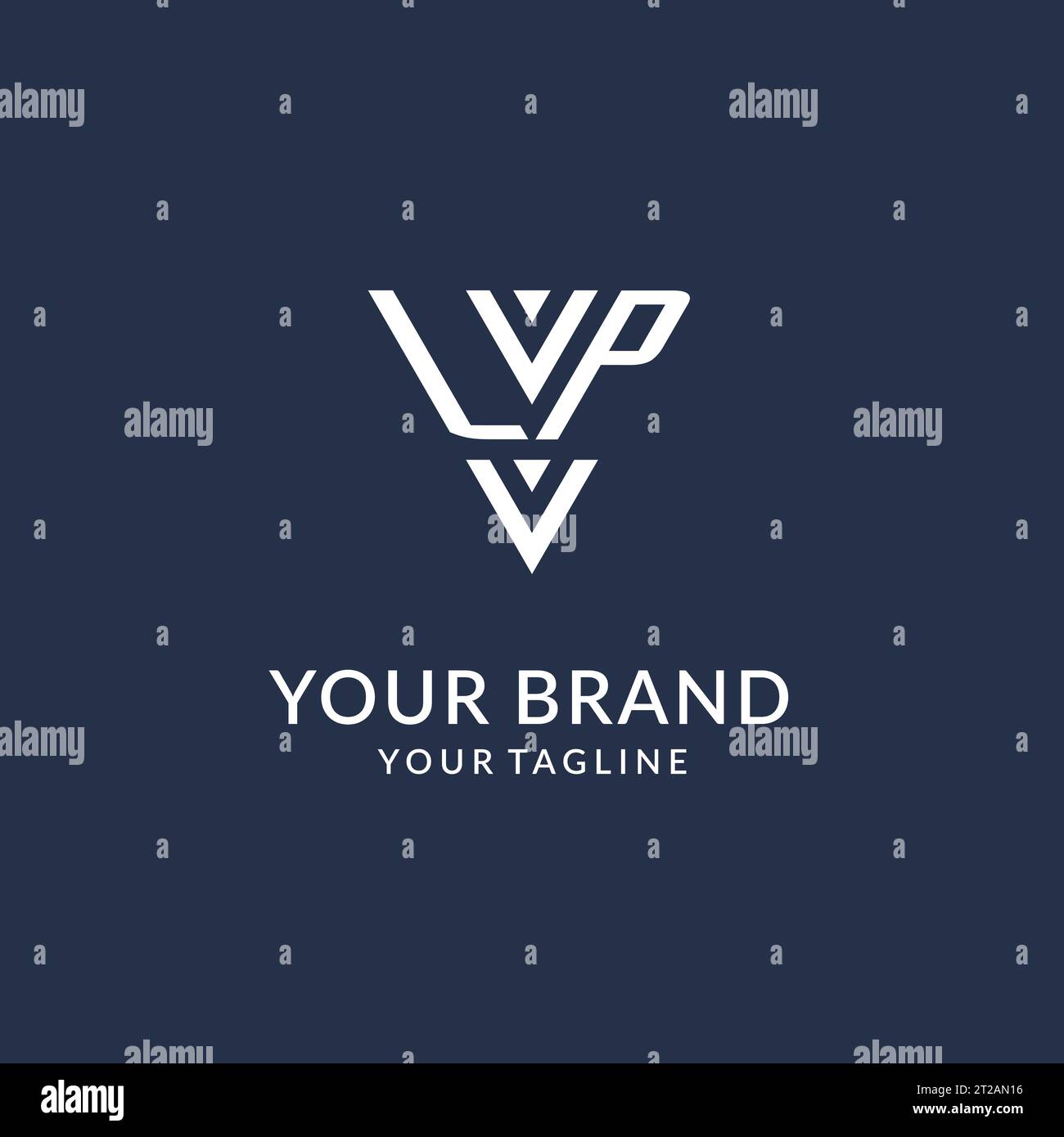 LP triangle monogram logo design ideas, creative initial letter logo ...