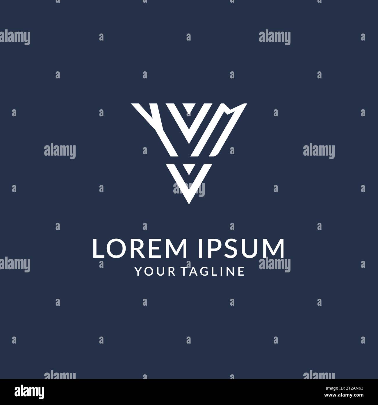YM triangle monogram logo design ideas, creative initial letter logo with triangular shape logo ...