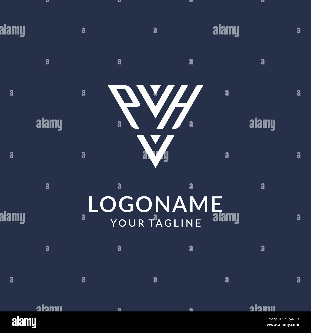 PH triangle monogram logo design ideas, creative initial letter logo ...