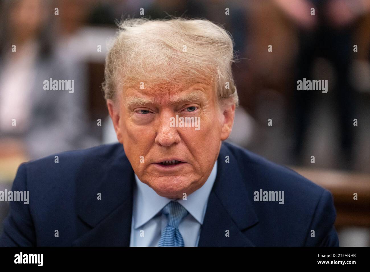 New York, United States. 18th Oct, 2023. Former President Donald Trump ...