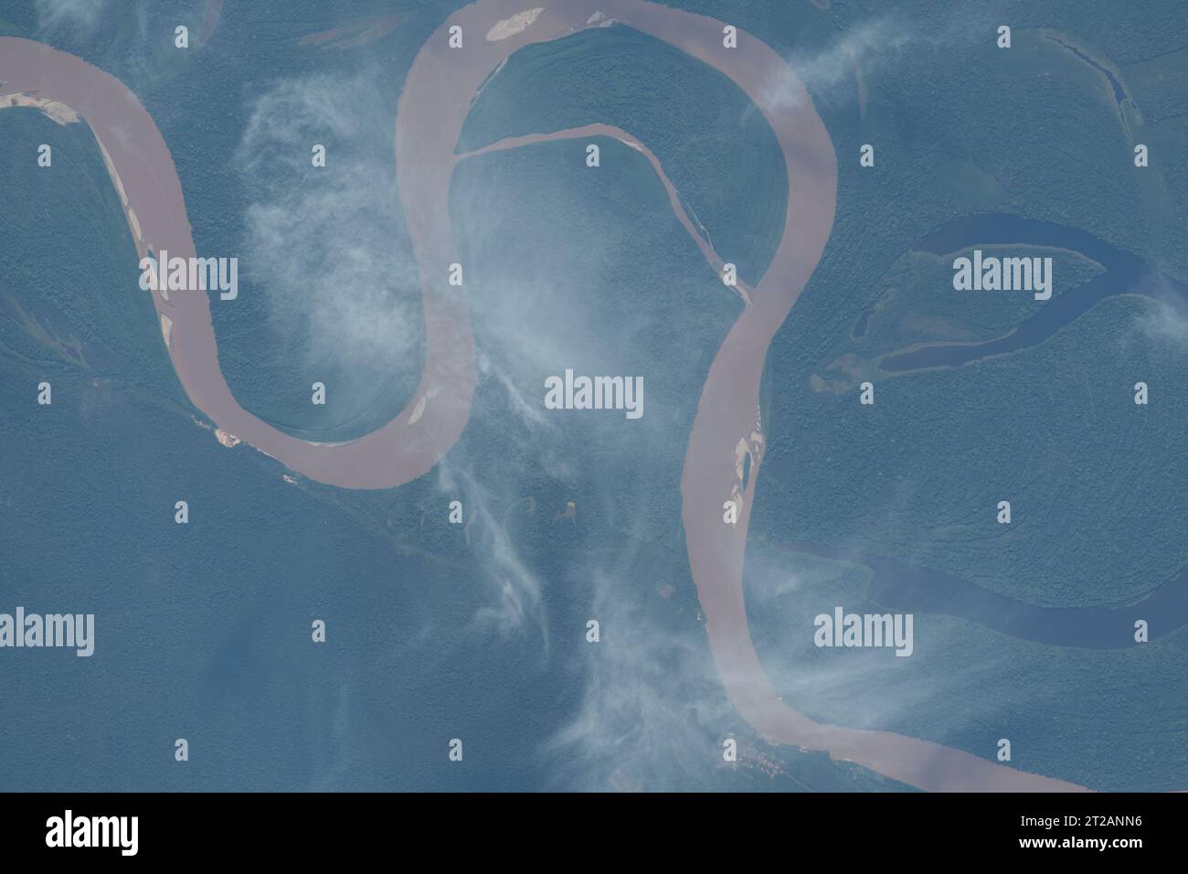 The Amazon River. iss069e033689 (July 19, 2023) -- Curves of the Amazon River are pictured from ...