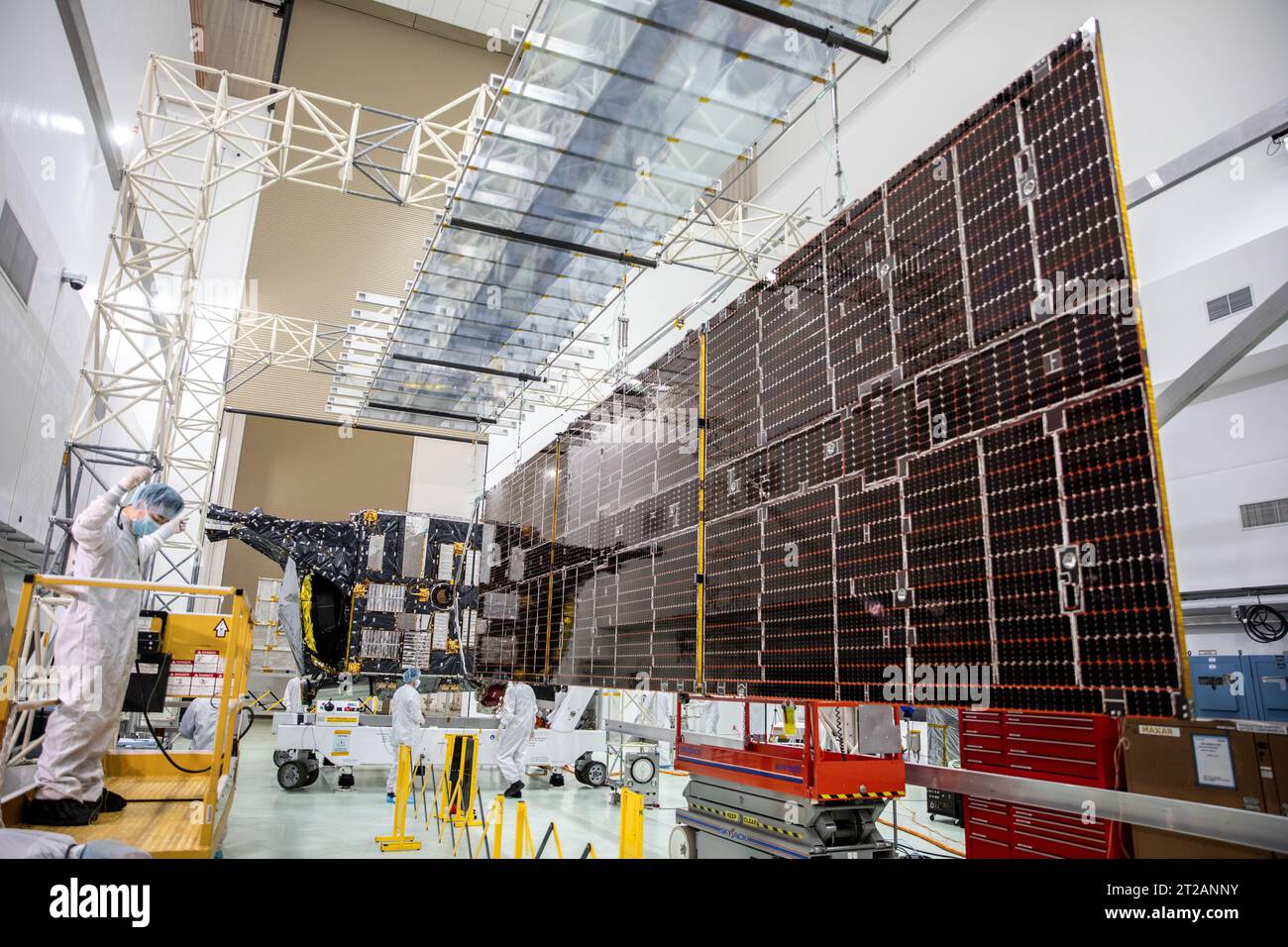 NASA's Psyche Solar Array Integration. The first of two solar arrays ...