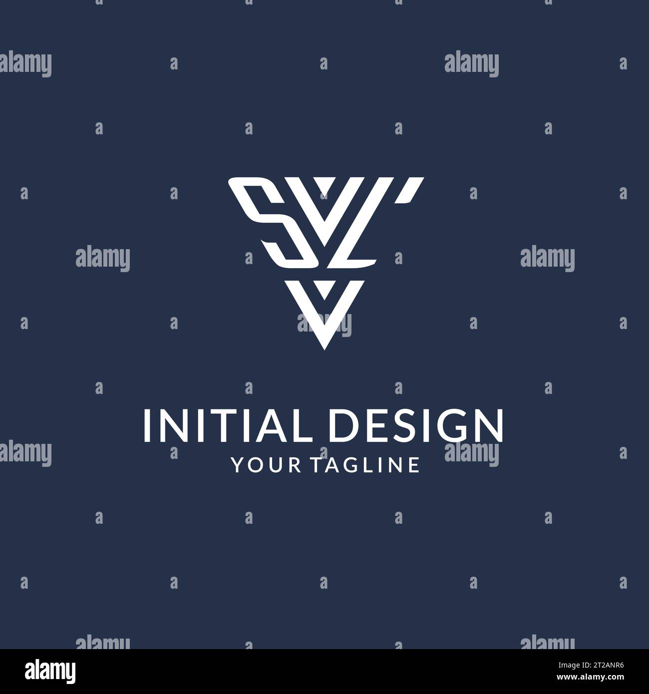 SL triangle monogram logo design ideas, creative initial letter logo ...