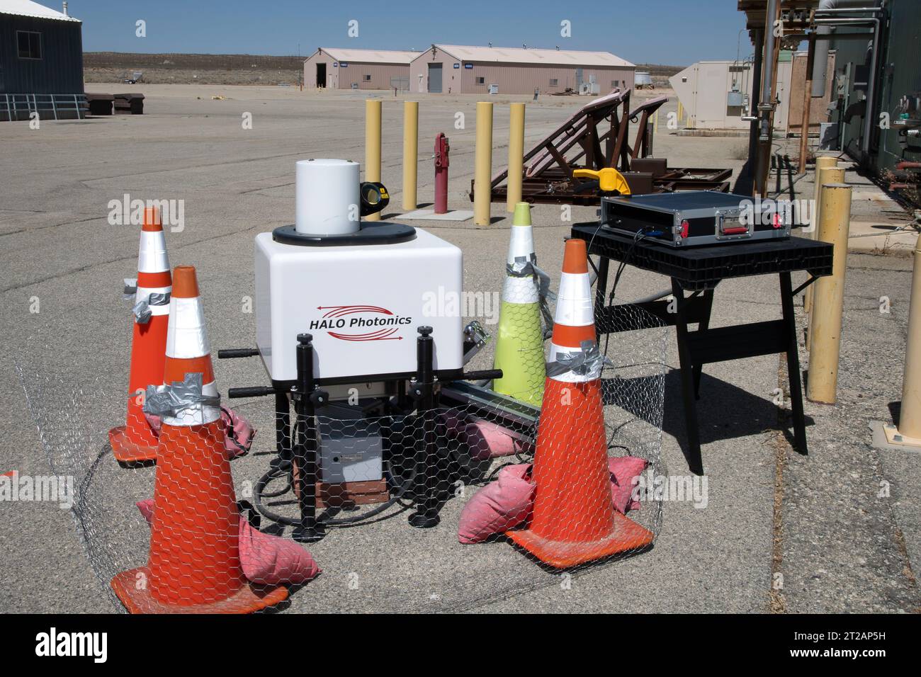 . This is one of two lidar units positioned on either end of Building ...