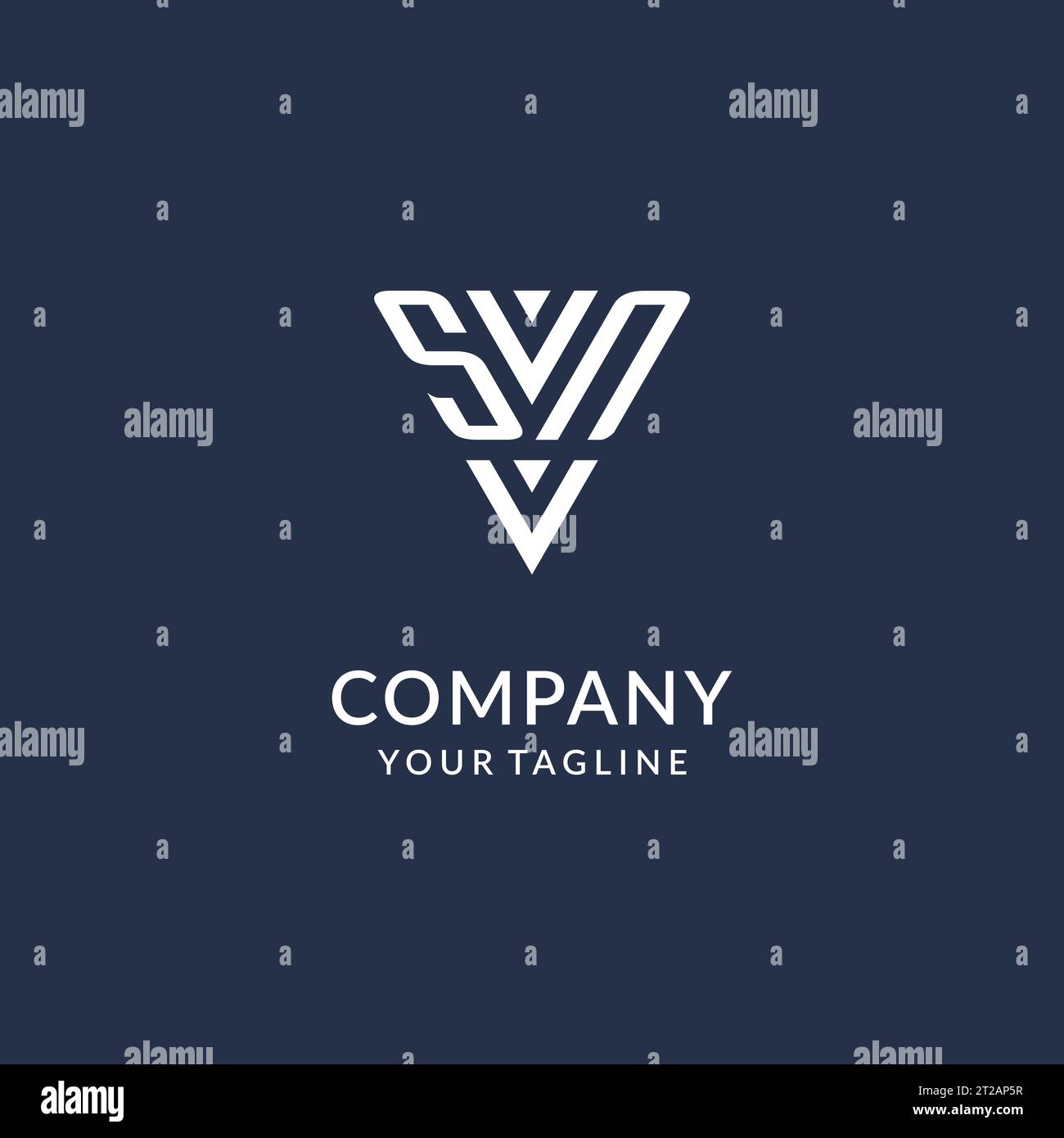 SN triangle monogram logo design ideas, creative initial letter logo ...