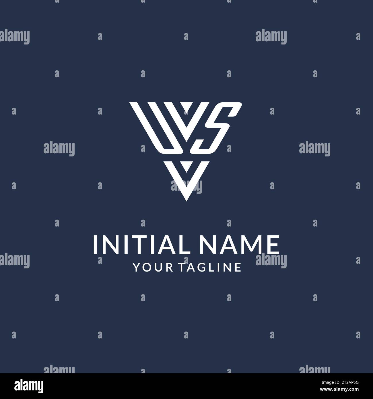 US triangle monogram logo design ideas, creative initial letter logo ...