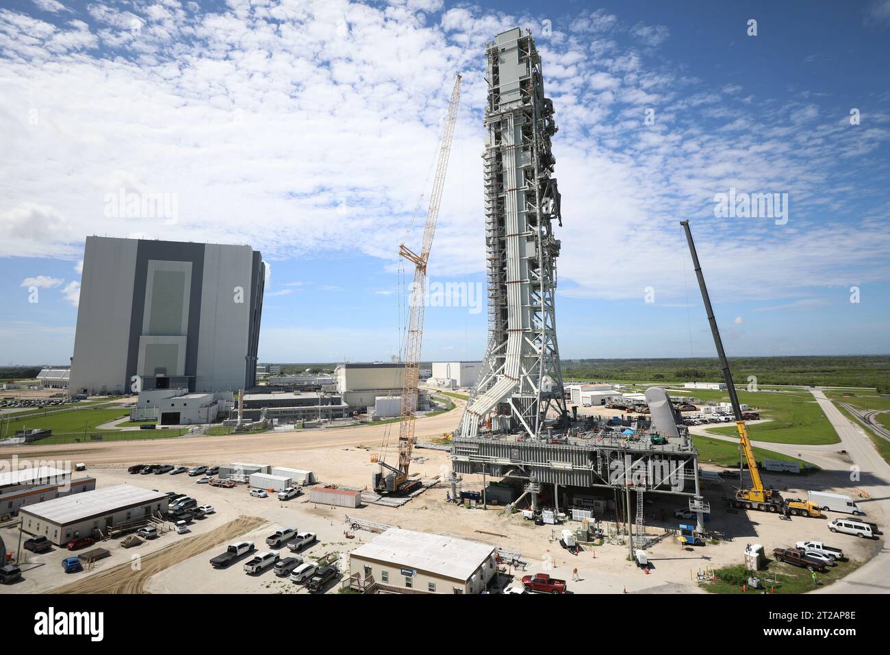 Mobile Launcher 1 Modifications and Testing for Artemis II . With the ...