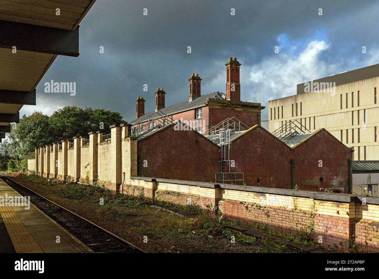 Platform 1 at Blackburn railway station Stock Photo - Alamy