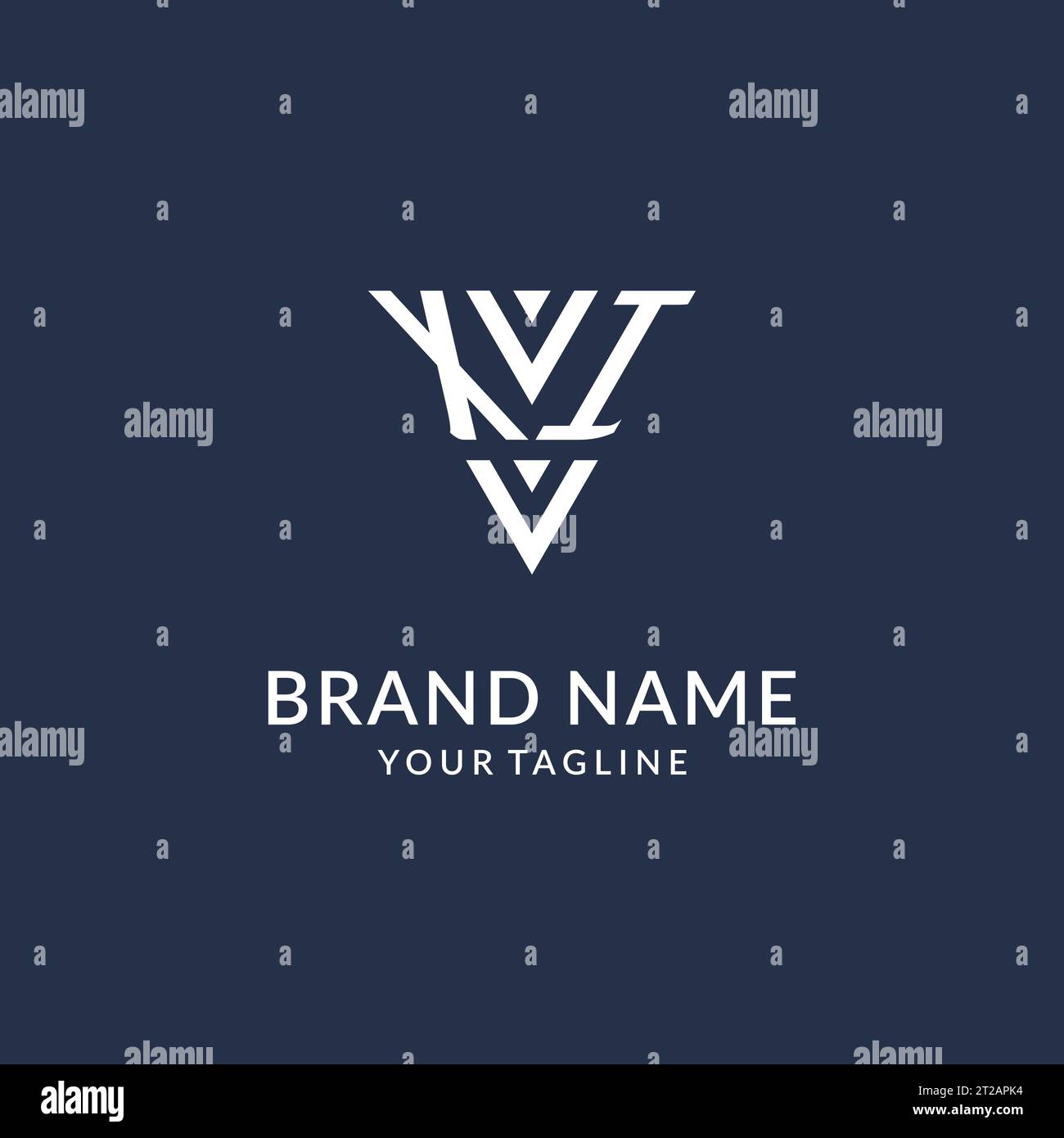 XI triangle monogram logo design ideas, creative initial letter logo ...