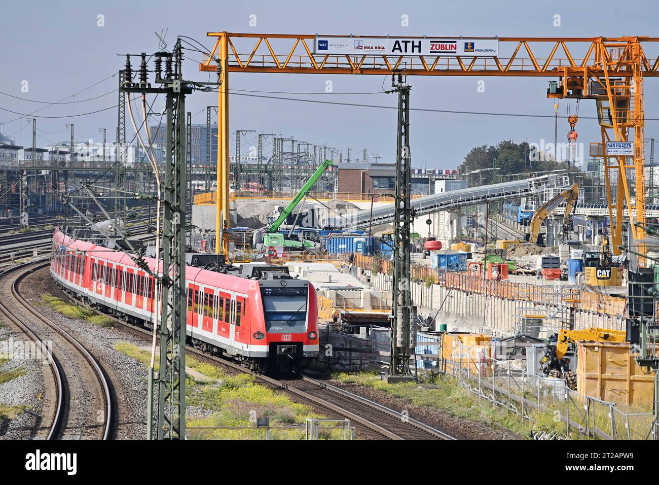 18.10.2023.Ausbau der S-Bahn, 2.Stammstrecke in Muenchen, Tunnel, Tunnelbau.2.Roehre. S-Bahn am ...