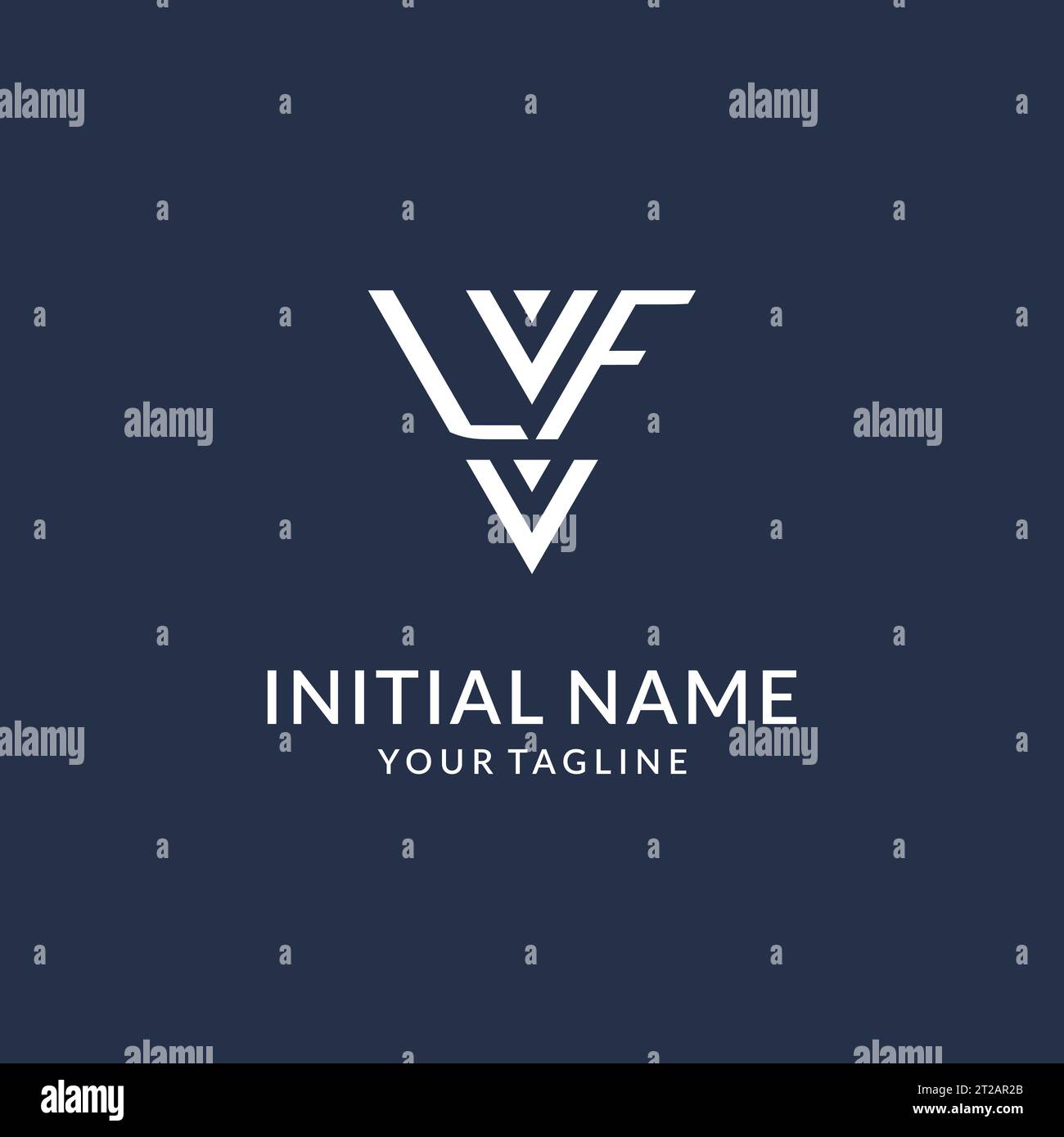 LF triangle monogram logo design ideas, creative initial letter logo with triangular shape logo ...