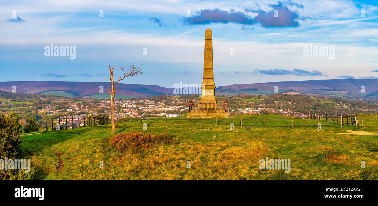 Hyde War Memorial Panoramic in Werneth low country park, Greater ...