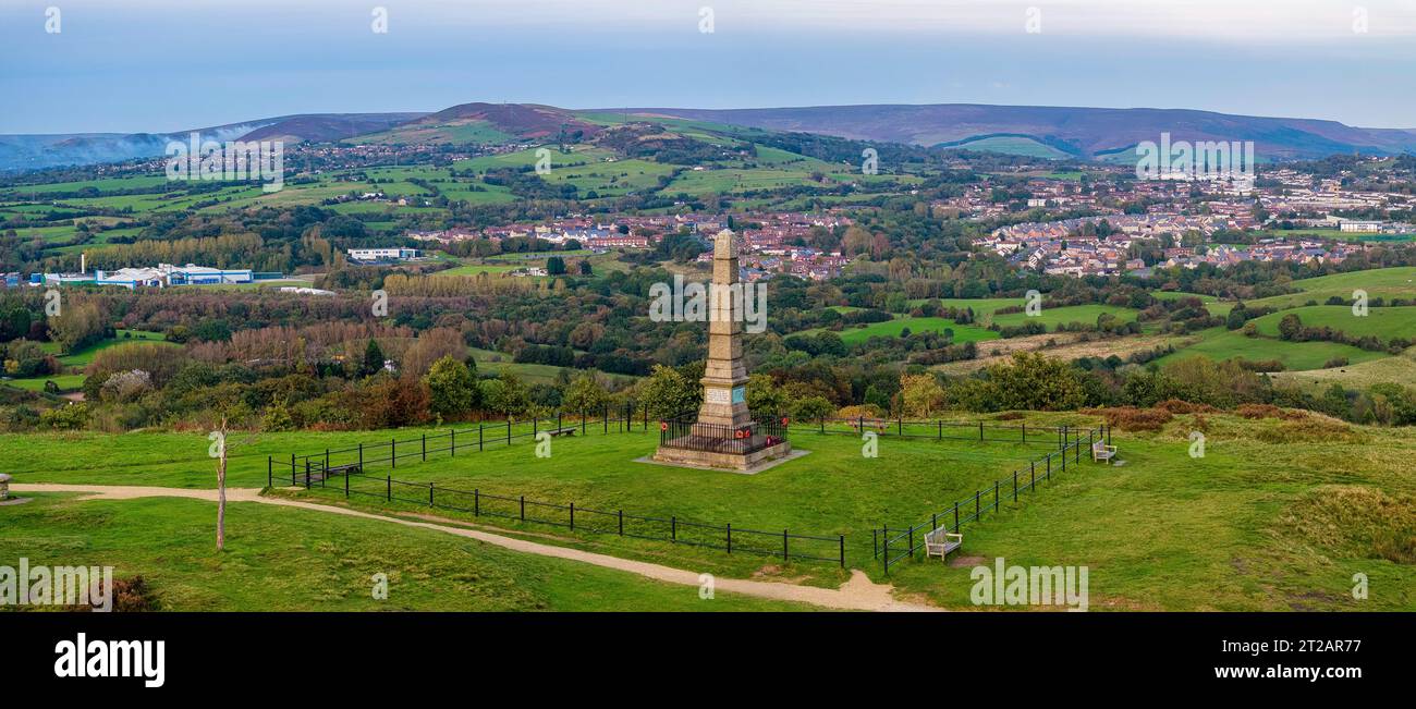 Hyde War Memorial Panoramic in Werneth low country park, Greater ...