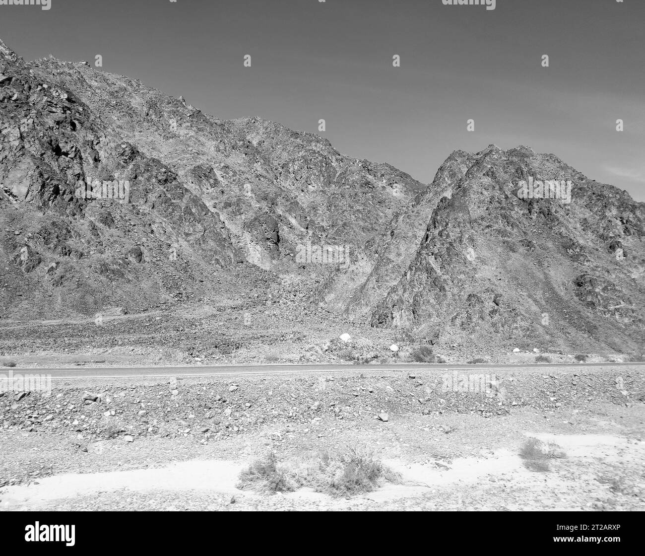 Sinai desert backgound with mountains and hills, desert landscape ...