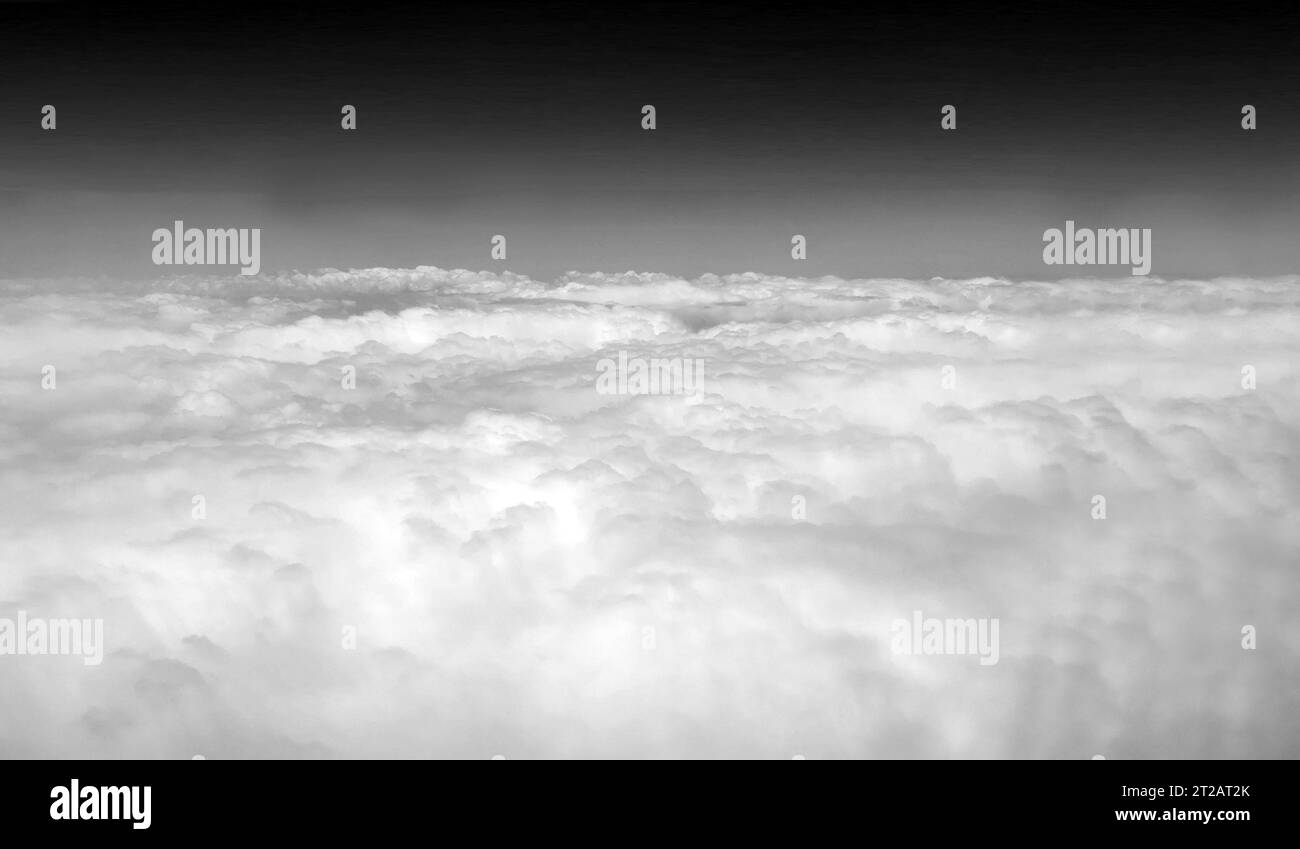 Clouds as they are seen from airplane, sky with clouds background ...