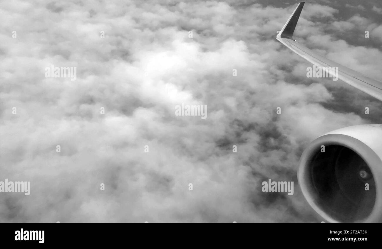 Clouds as they are seen from airplane, sky with clouds background ...