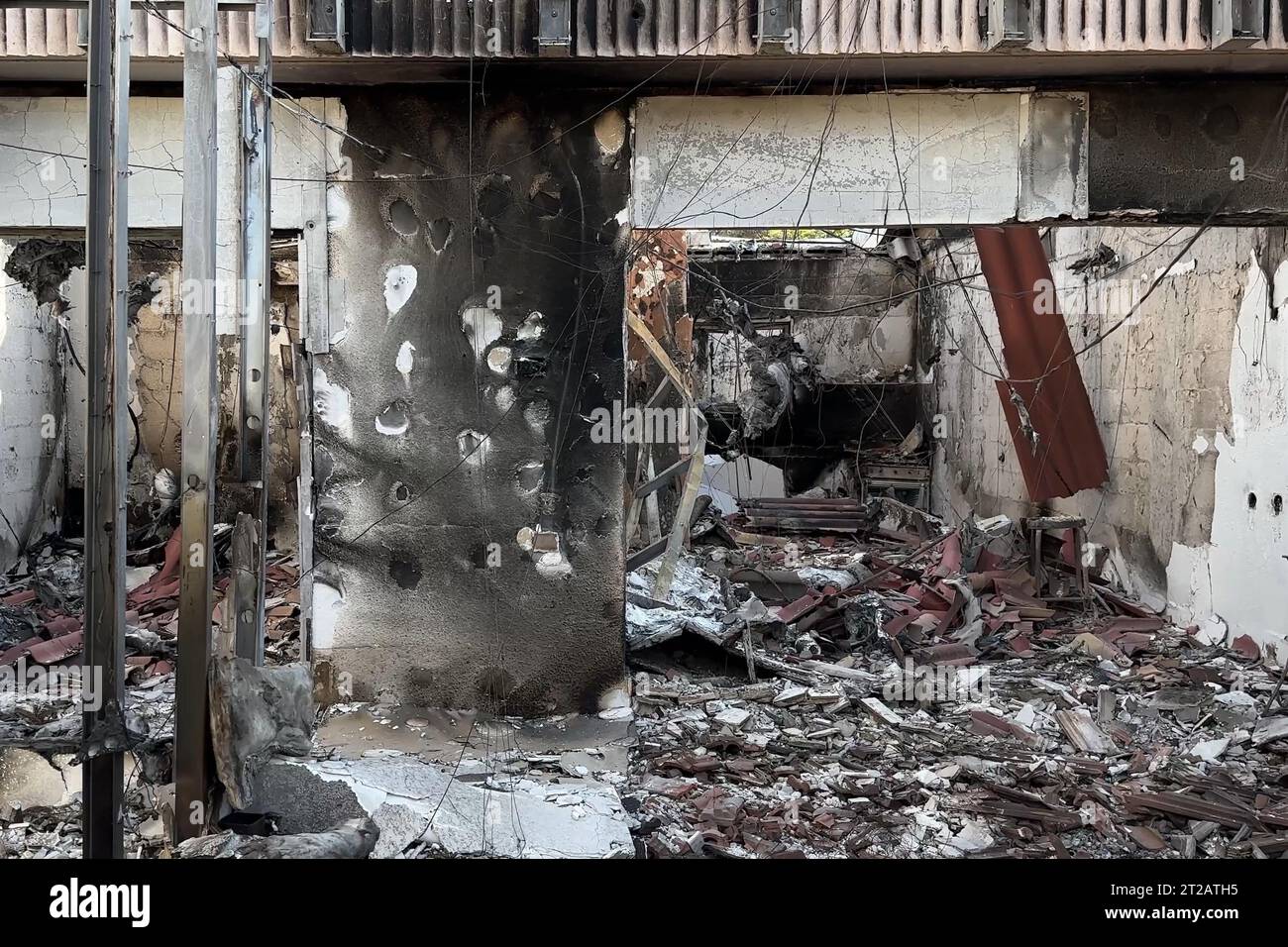 A house that was destroyed in a battle between Israeli soldiers and ...