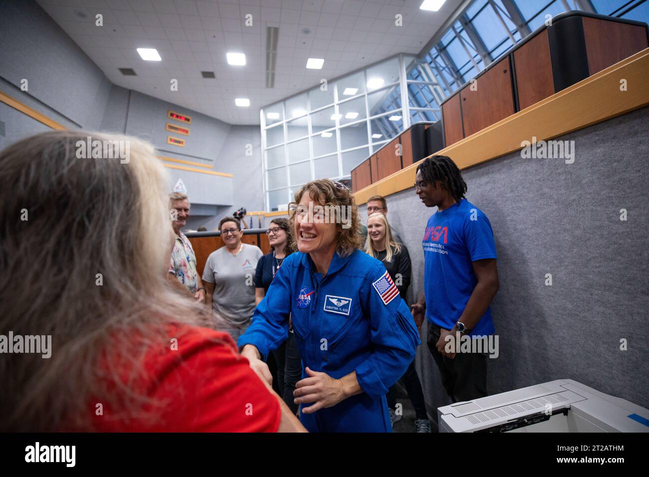 Artemis II Crew with EGS. Artemis II NASA astronaut Christina Koch ...