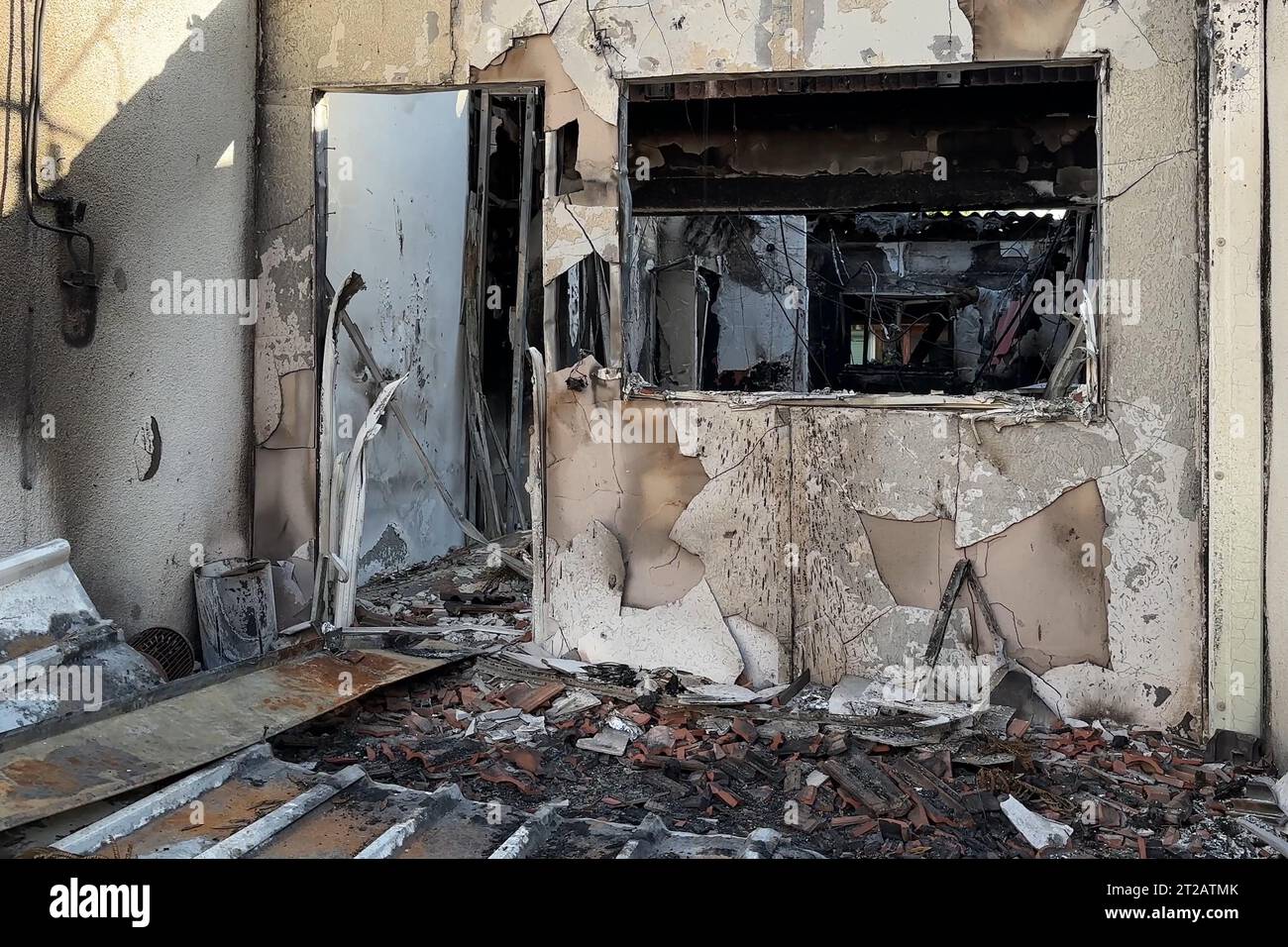 A house that was destroyed in a battle between Israeli soldiers and ...