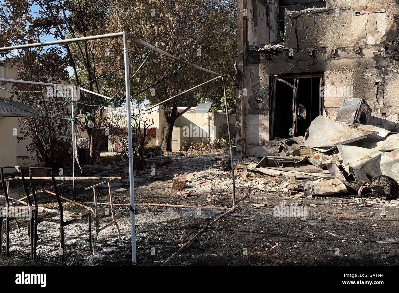 A house that was destroyed in a battle between Israeli soldiers and ...