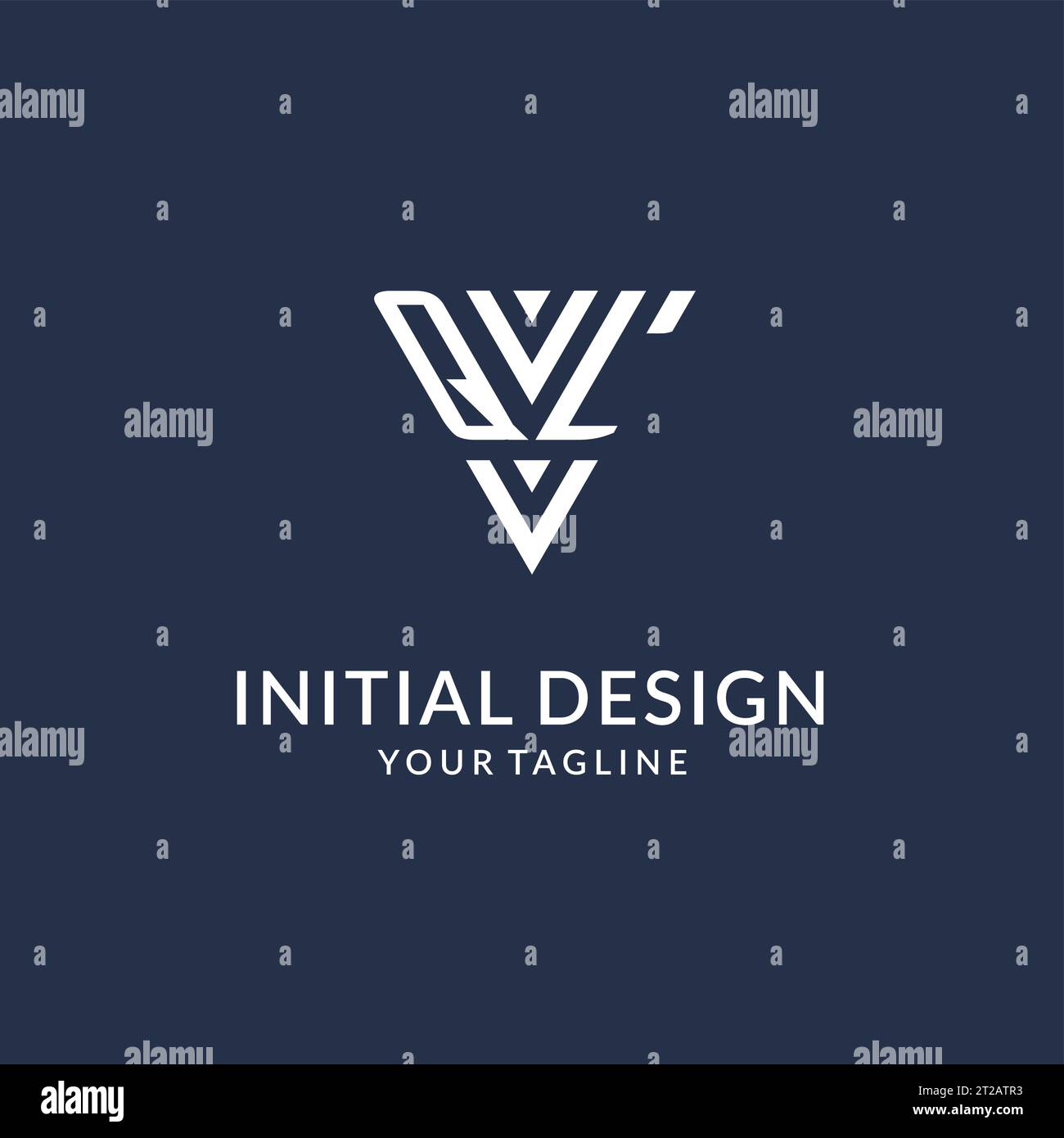 QL triangle monogram logo design ideas, creative initial letter logo ...