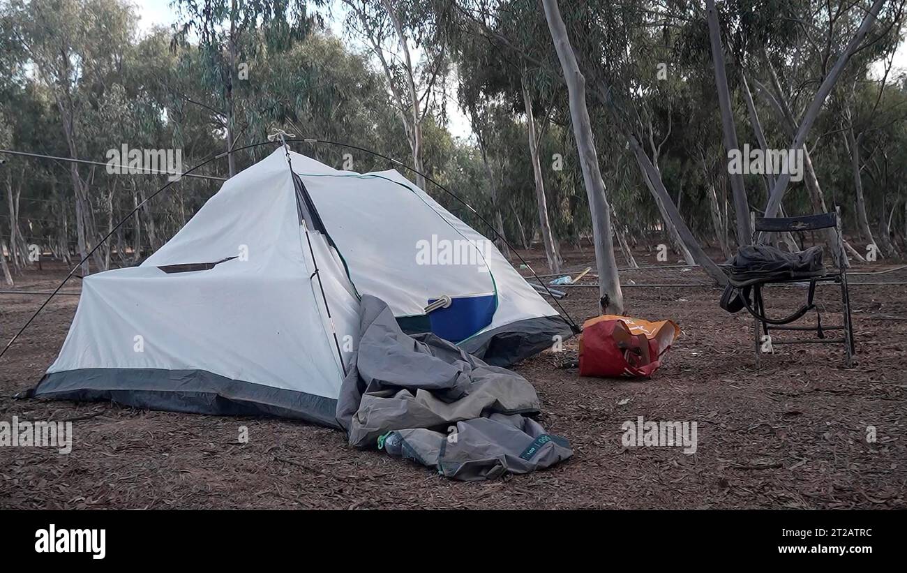 Tents and personal objects left scattered around the Supernova Music ...