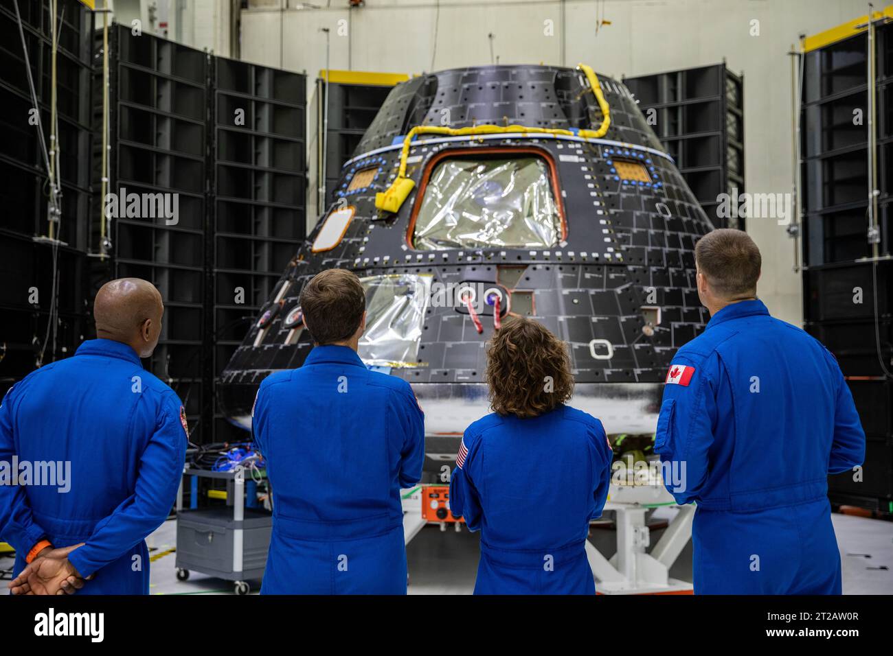 Artemis II crew members Victor Glover, Reid Wiseman, Christina Hammock ...
