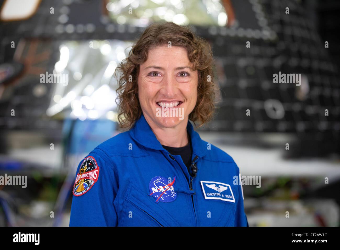 KSC Orion Media Day - Artemis II Crew. Artemis II mission specialist Christina Hammock Koch ...