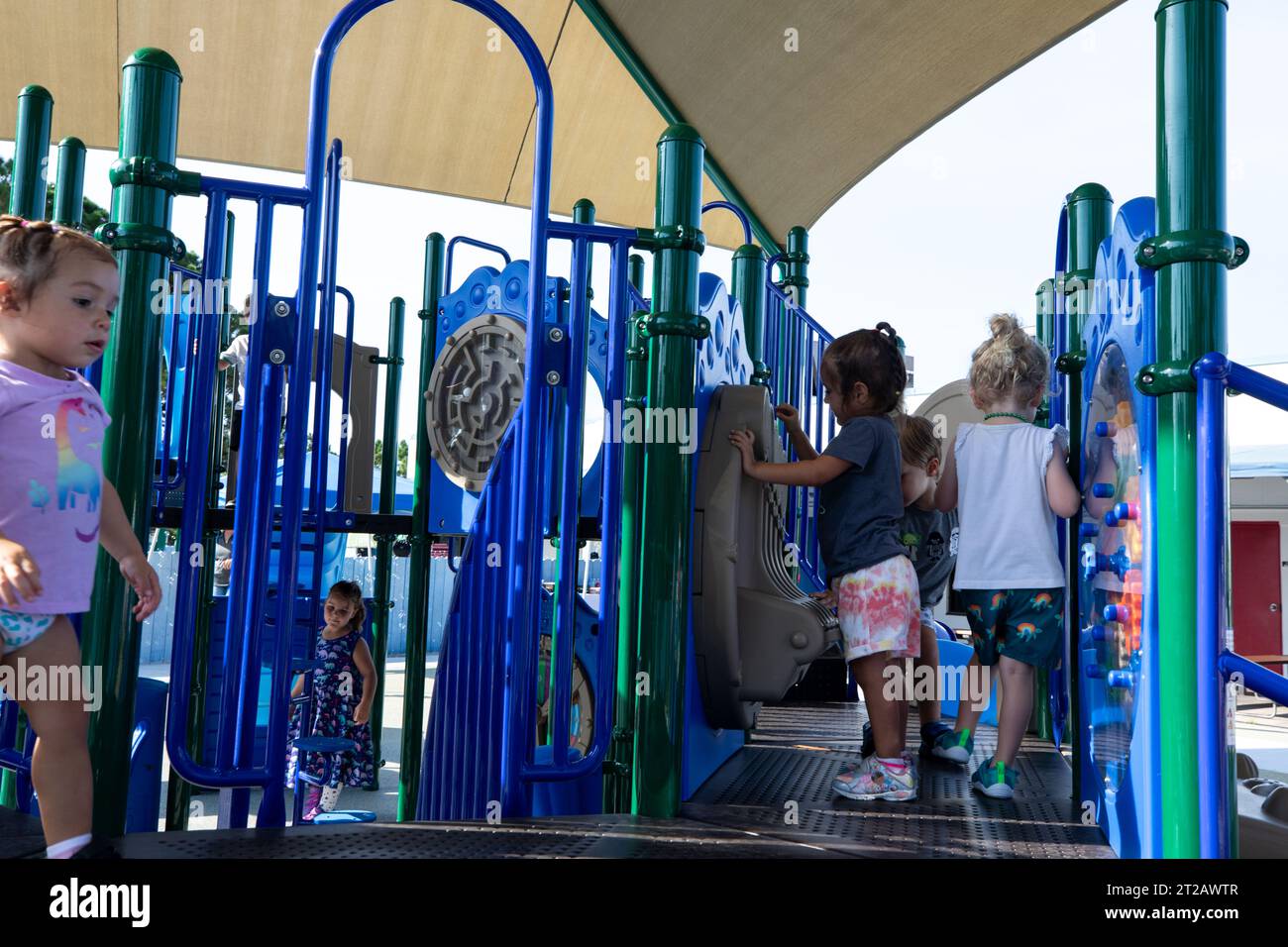 KSC Child Development Center (CDC) Playground Ribbon Cutting. Children ...