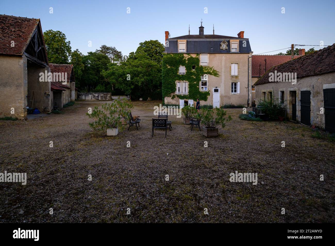 Life in France -Cher Stock Photo - Alamy
