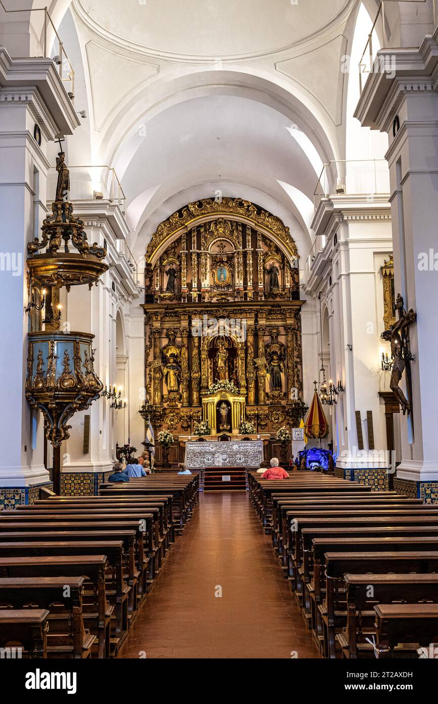 Interior of the basilica Nuestra Senora del Pilar, Our Lady of Pilar ...