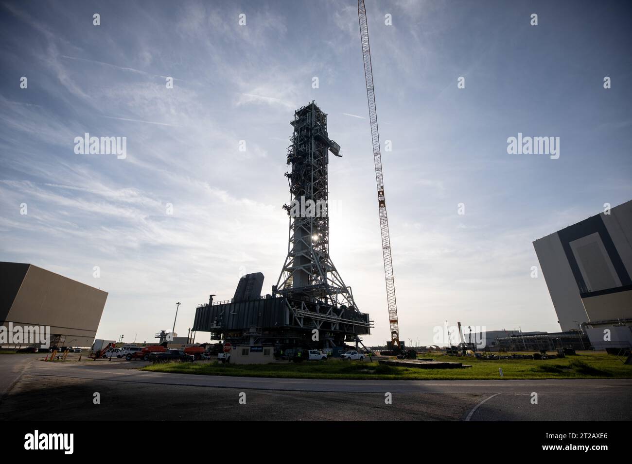 Mobile Launcher 1, carried by Crawler-Transporter 2, rolled to Launch ...