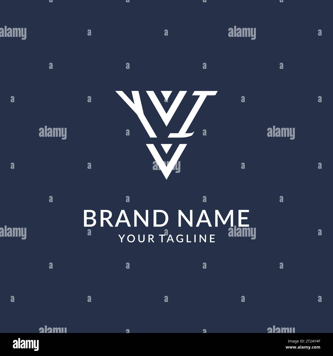 YI triangle monogram logo design ideas, creative initial letter logo with triangular shape logo ...