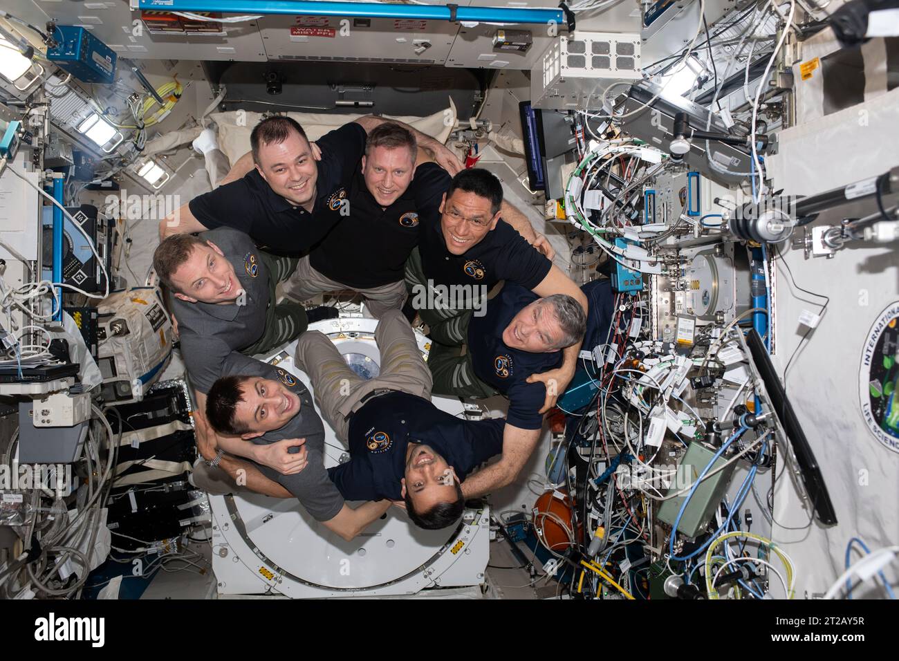 . iss069e071231 (Aug. 20, 2023) --- The seven-member Expedition 69 crew ...