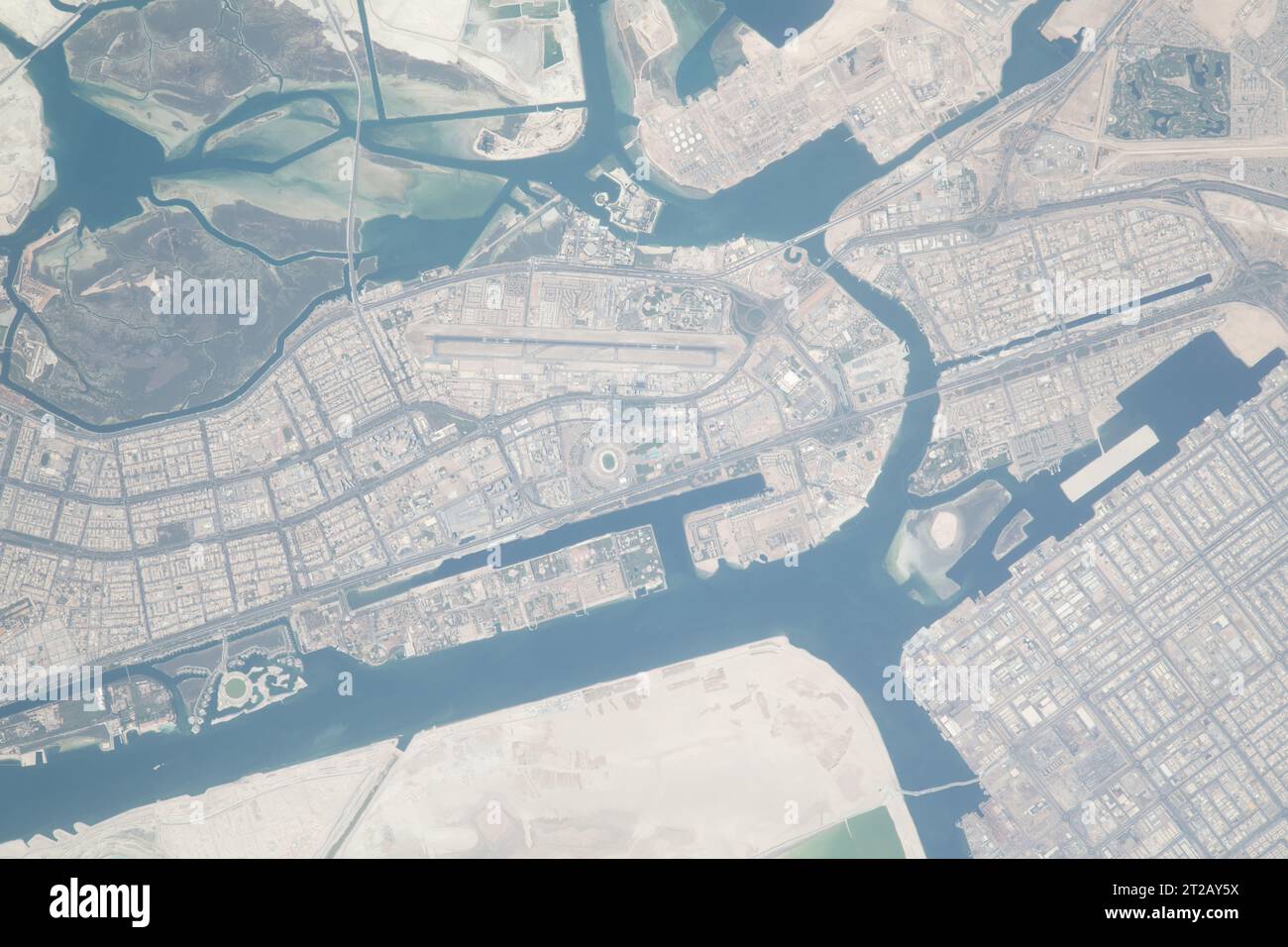 The International Space Station captured an image of Abu Dhabi, capital ...