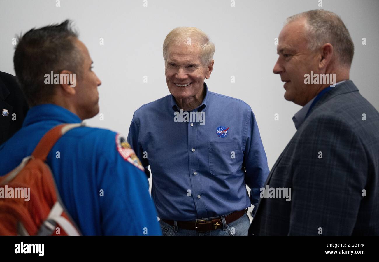 NASA’s SpaceX Crew-7 Launch. NASA Administrator Bill Nelson, center ...