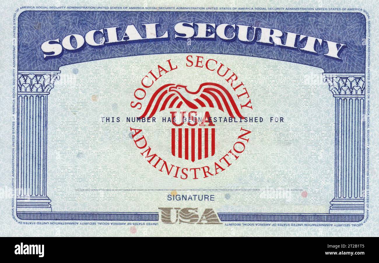 Social security card usa hi-res stock photography and images - Alamy